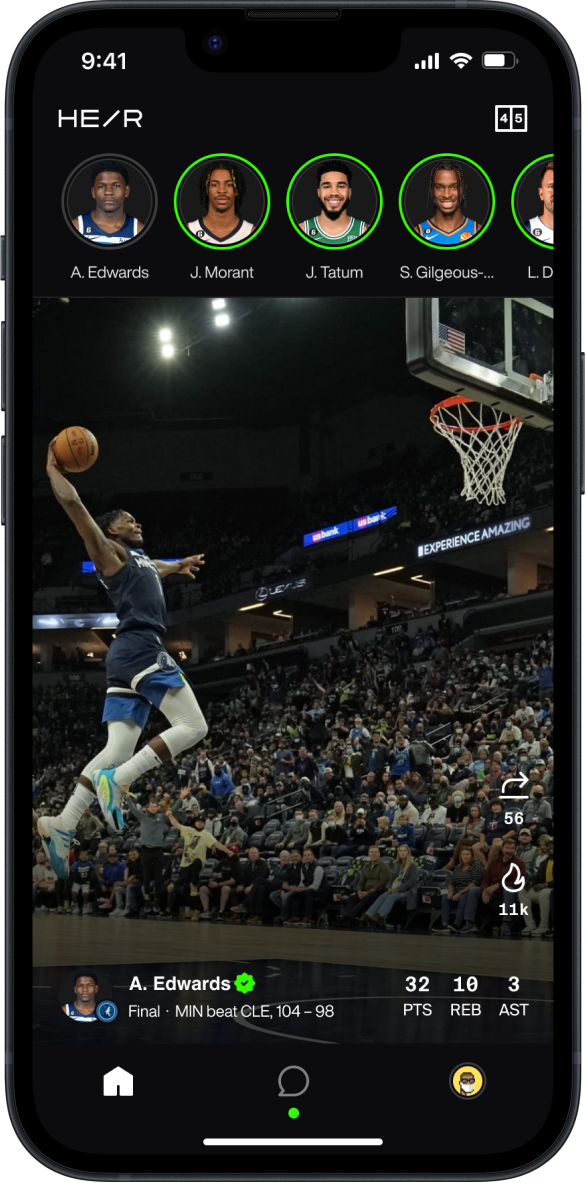 HEIR - Players First Sports (Highlights / Stats / Community) | HEIR